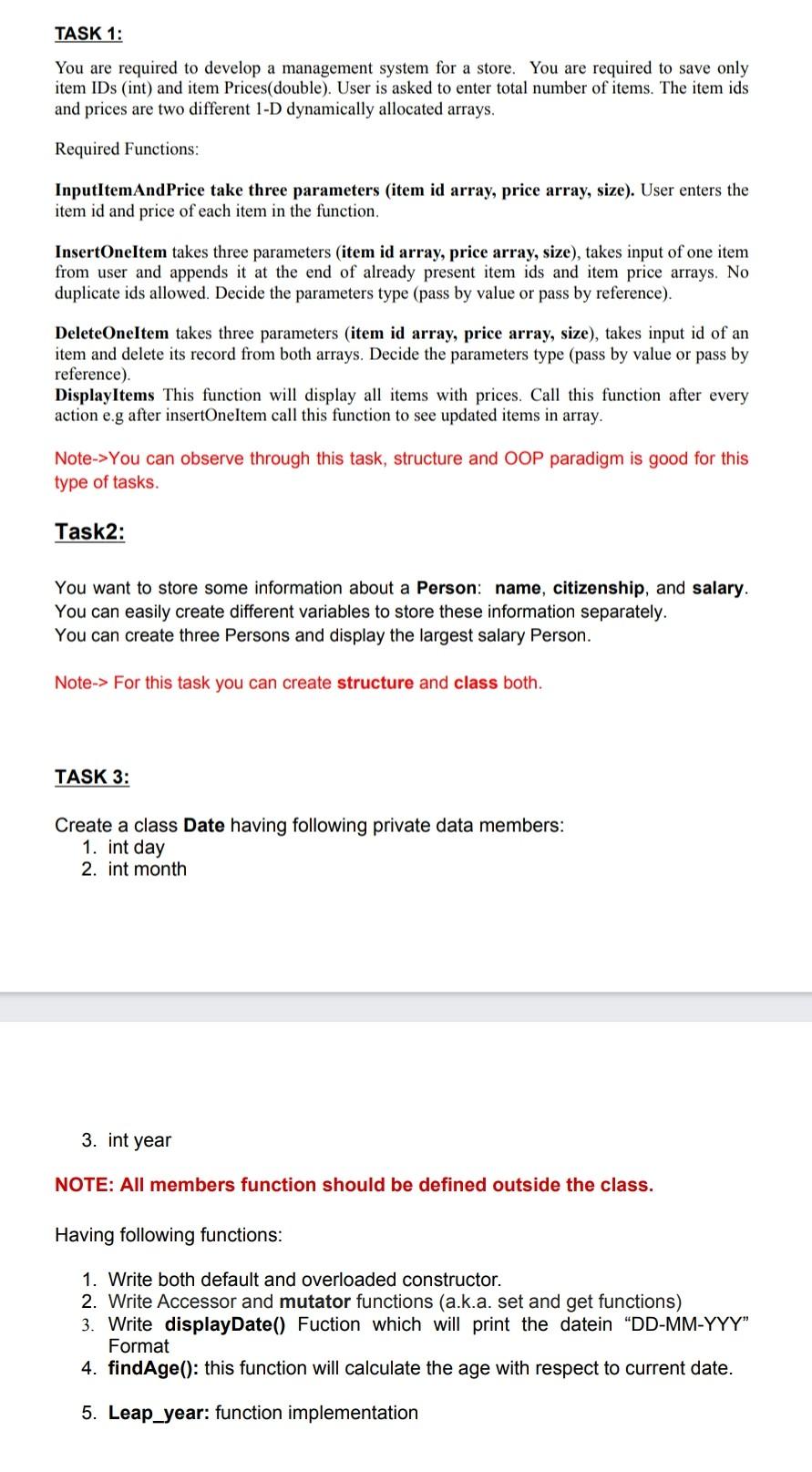 Solved Use Structs To Answer The Following Question Do Not 