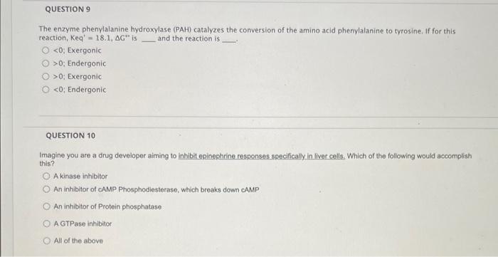 Solved The enzyme phenylalanine hydroxylase (PAH) catalyzes | Chegg.com