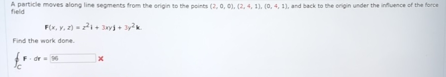 A particle moves along line segments from the origin | Chegg.com