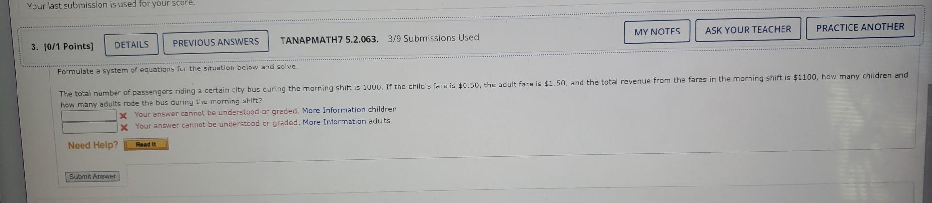 Solved Formulate a system of equations for the situation | Chegg.com
