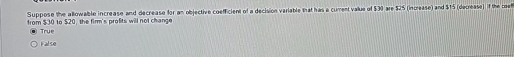 Solved Suppose the allowable increase and decrease for an | Chegg.com