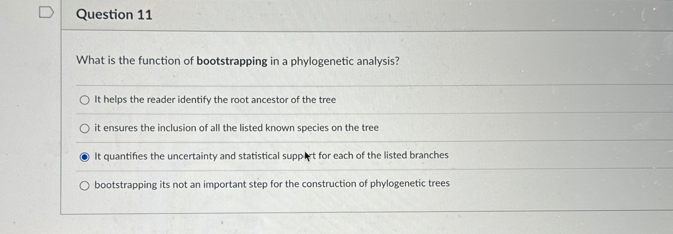Solved Question 11What is the function of bootstrapping in a | Chegg.com