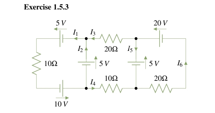 Solved find currents in the circuit | Chegg.com