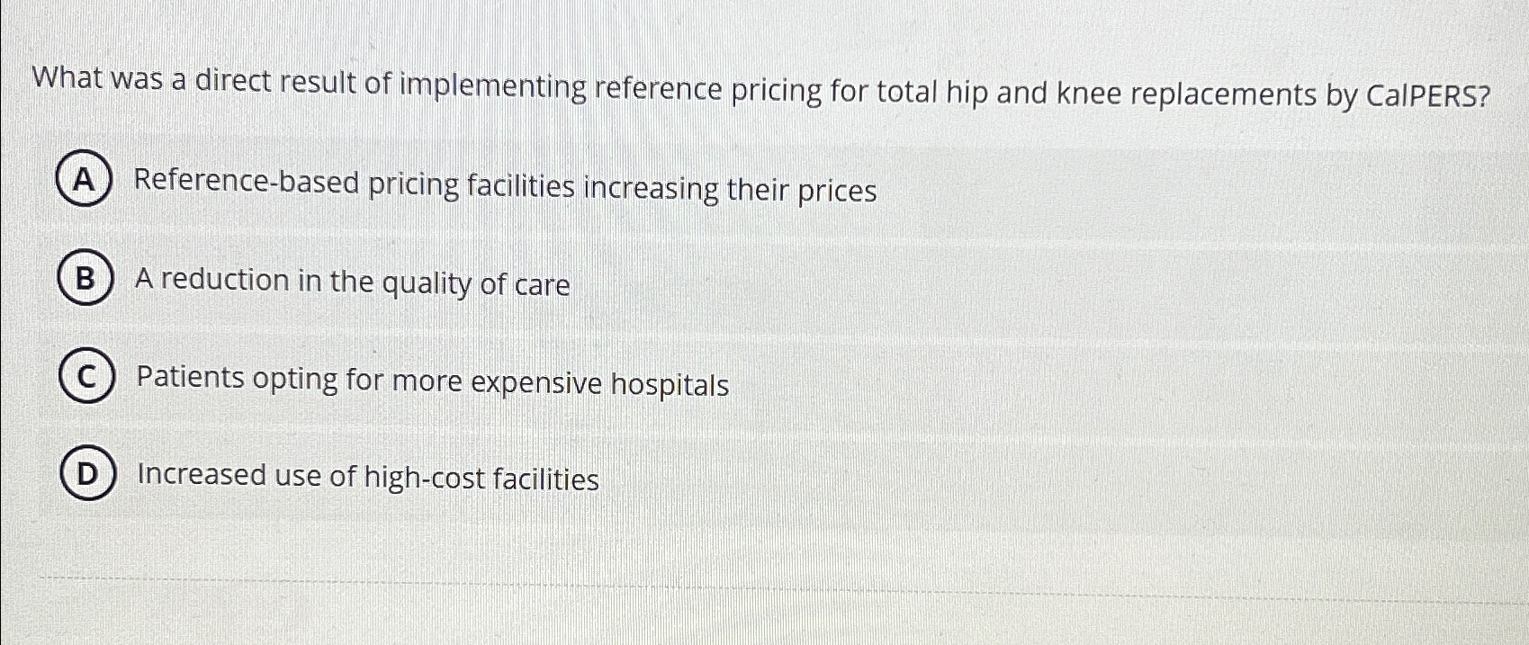 Solved What was a direct result of implementing reference | Chegg.com