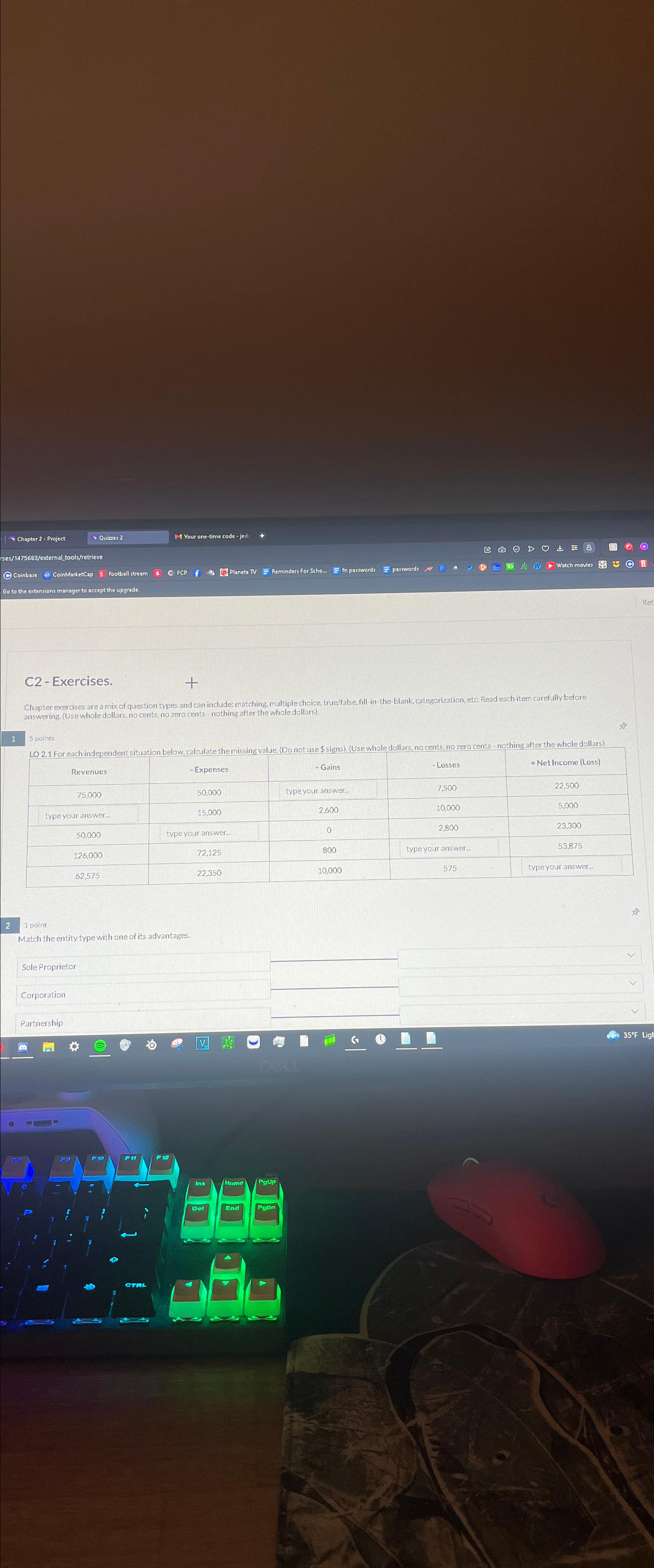 Solved C2-Exercises.+Chapter exercises are a mix of question | Chegg.com