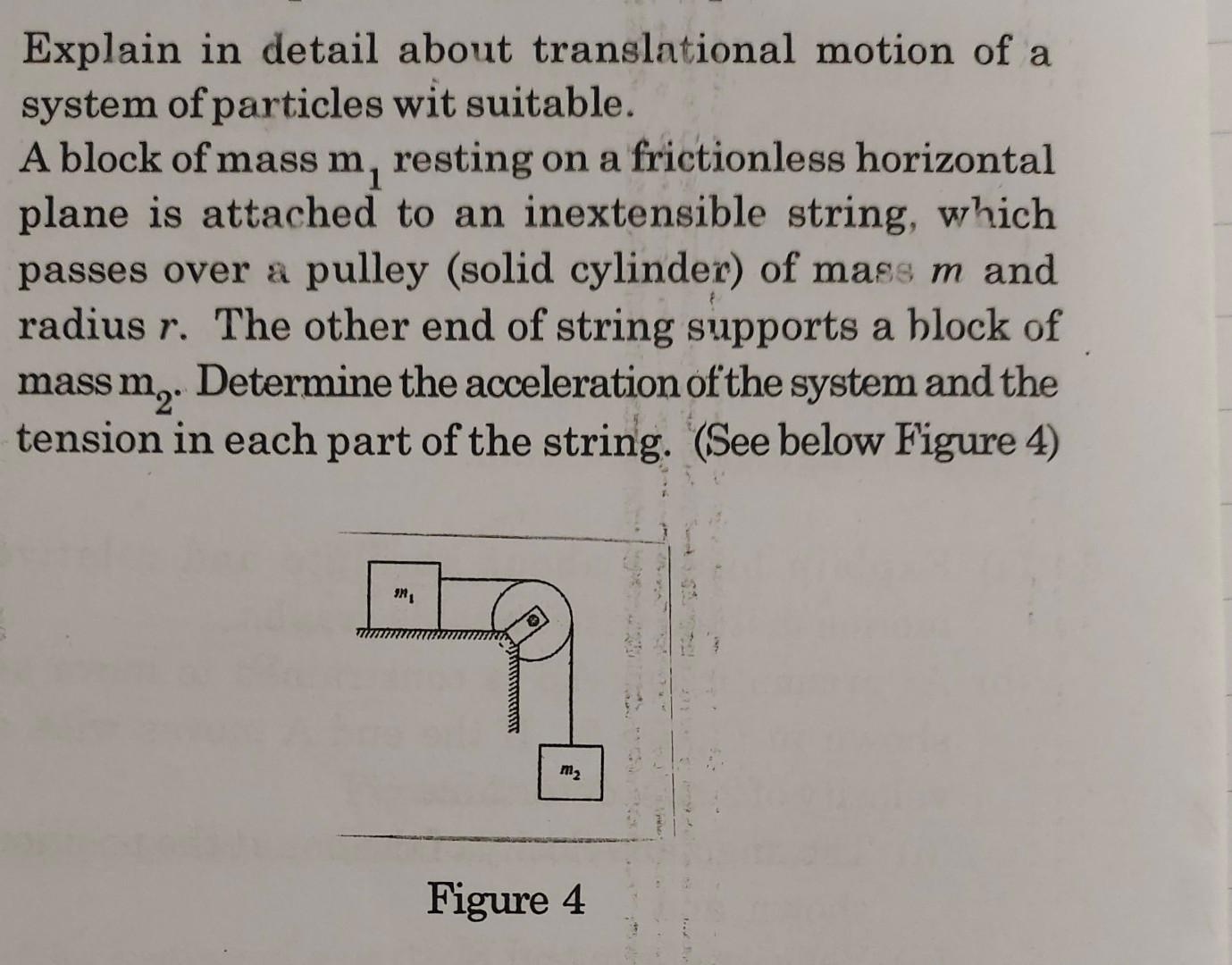 Solved Explain in detail about translational motion of a | Chegg.com
