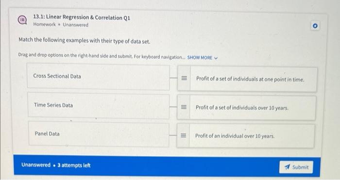 Solved 13.1: Linear Regression & Correlation Q1 Homework – | Chegg.com