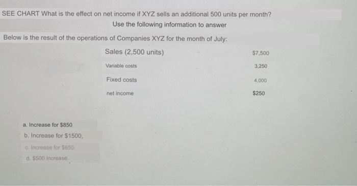 Solved SEE CHART What is the effect on net income if XYZ | Chegg.com