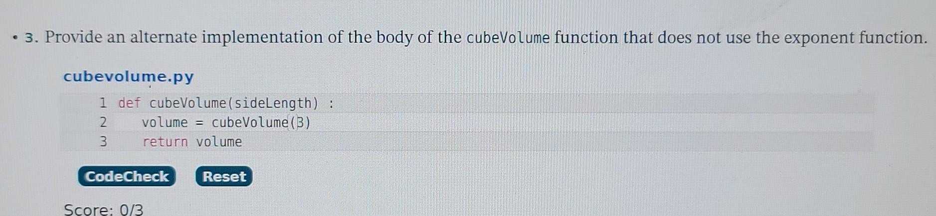 Solved provide an alternative implementation of the body of | Chegg.com