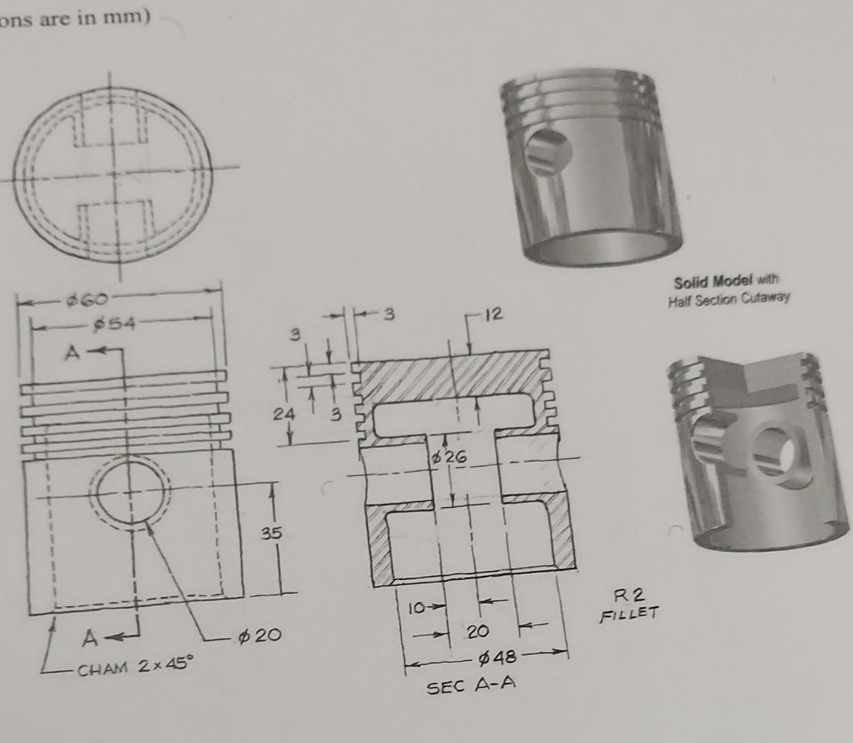 are in mm) | Chegg.com