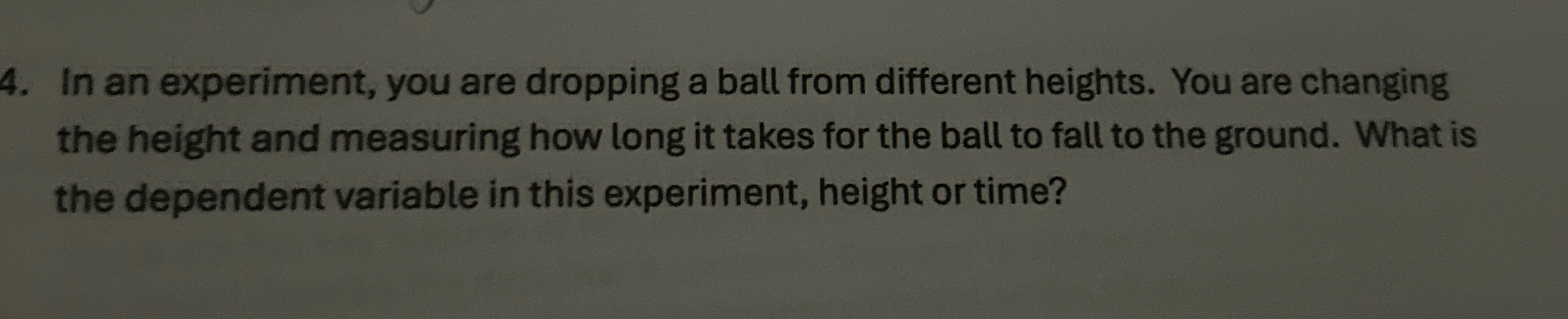 High Quality SOLUTION In an experiment, you are dropping a ball from ...