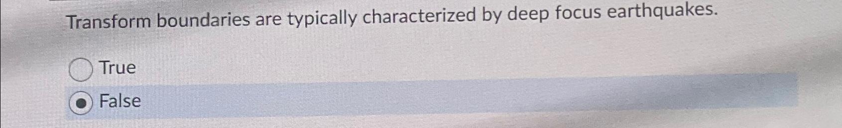 Solved Transform boundaries are typically characterized by | Chegg.com
