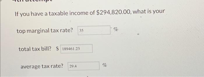 Solved Using the 2019 marginal tax rates provided in the | Chegg.com