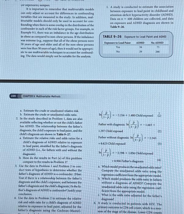 Solved (or aepenoenty simpies. It is important to remember | Chegg.com