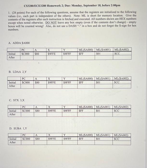 3( A.) (15 points) Assemble the following code | Chegg.com