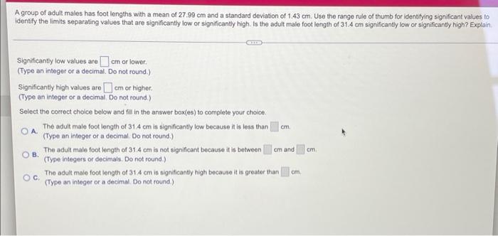 Solved Find the significantly low values and the | Chegg.com