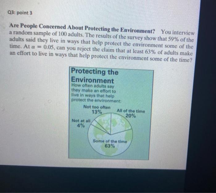 Solved Q3: point 3 Are People Concerned About Protecting the | Chegg.com