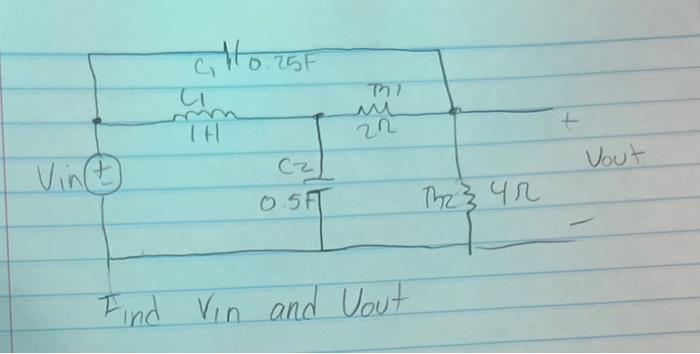 Solved Find Vin and Vout | Chegg.com