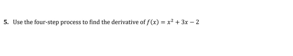 Solved Use the four-step process to find the derivative of | Chegg.com