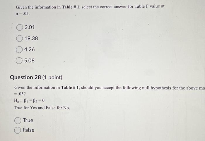 Solved Part of the computer output of a least-squares | Chegg.com