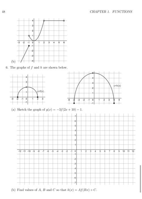 Solved 48 CHAPTER 1. FUNCTIONS 3 Q1 -3 1 2 3 4 5 -1 -2 -3 | Chegg.com