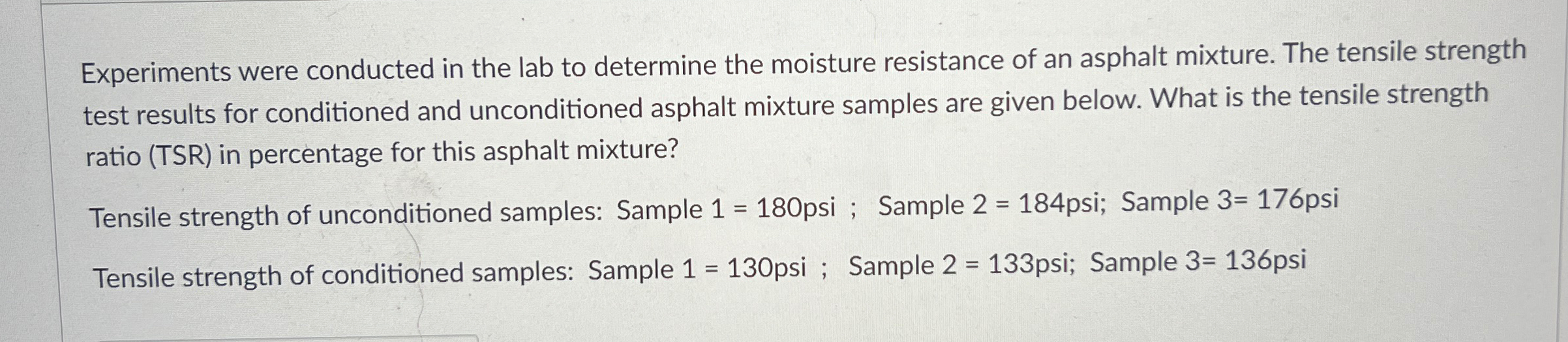 Solved Experiments were conducted in the lab to determine | Chegg.com