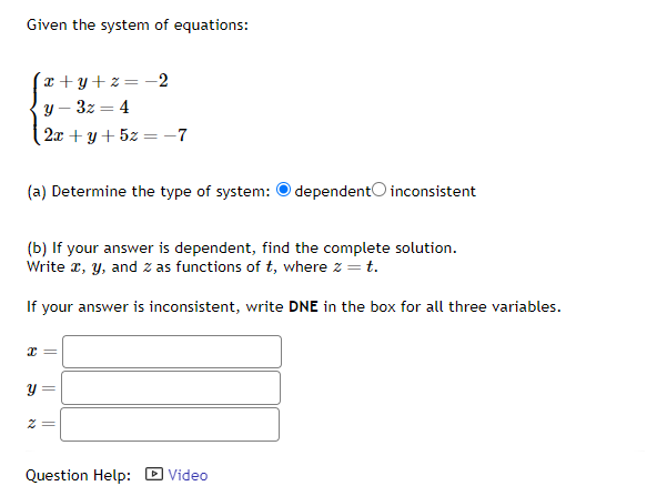 Solved Given the system of | Chegg.com