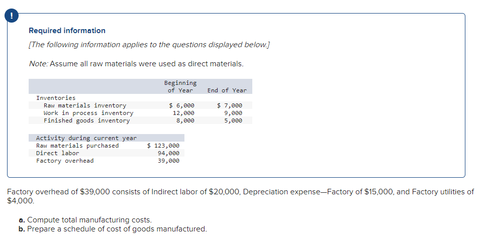 Solved Factory overhead of $39,000 ﻿consists of Indirect | Chegg.com