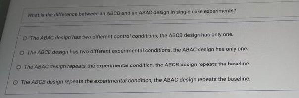 Solved What is the difference between an ABCB and an ABAC | Chegg.com