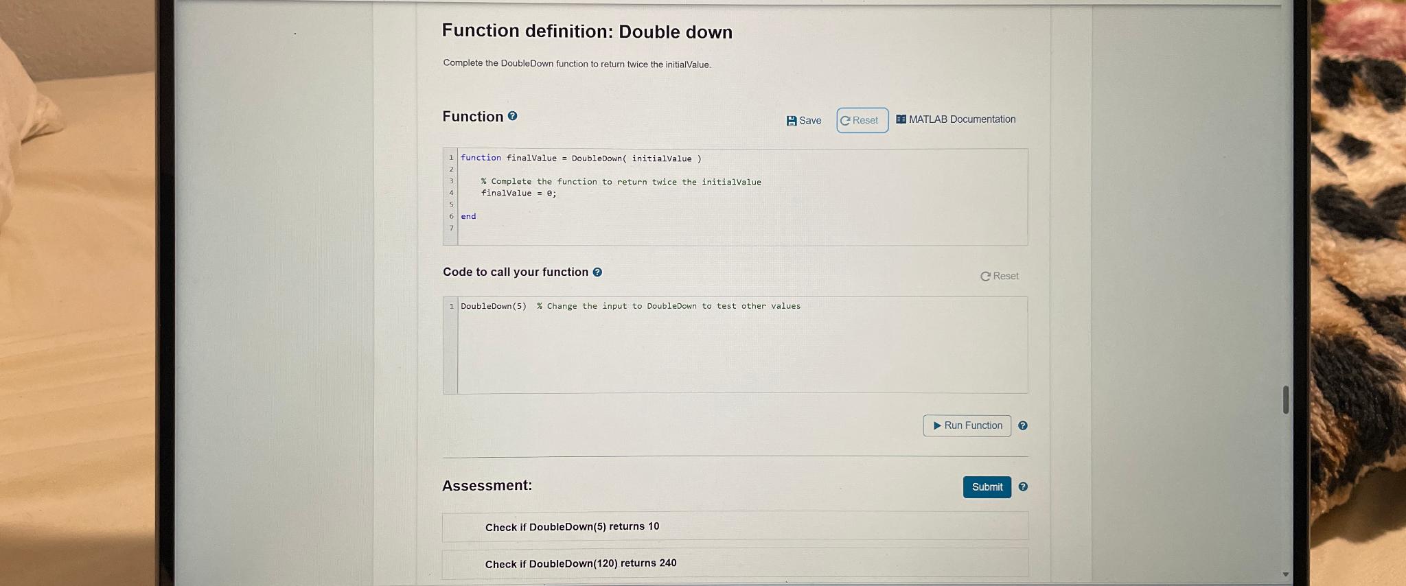 Solved Function definition: Double downComplete the | Chegg.com Solved Function definition: Double downComplete the | Chegg.com