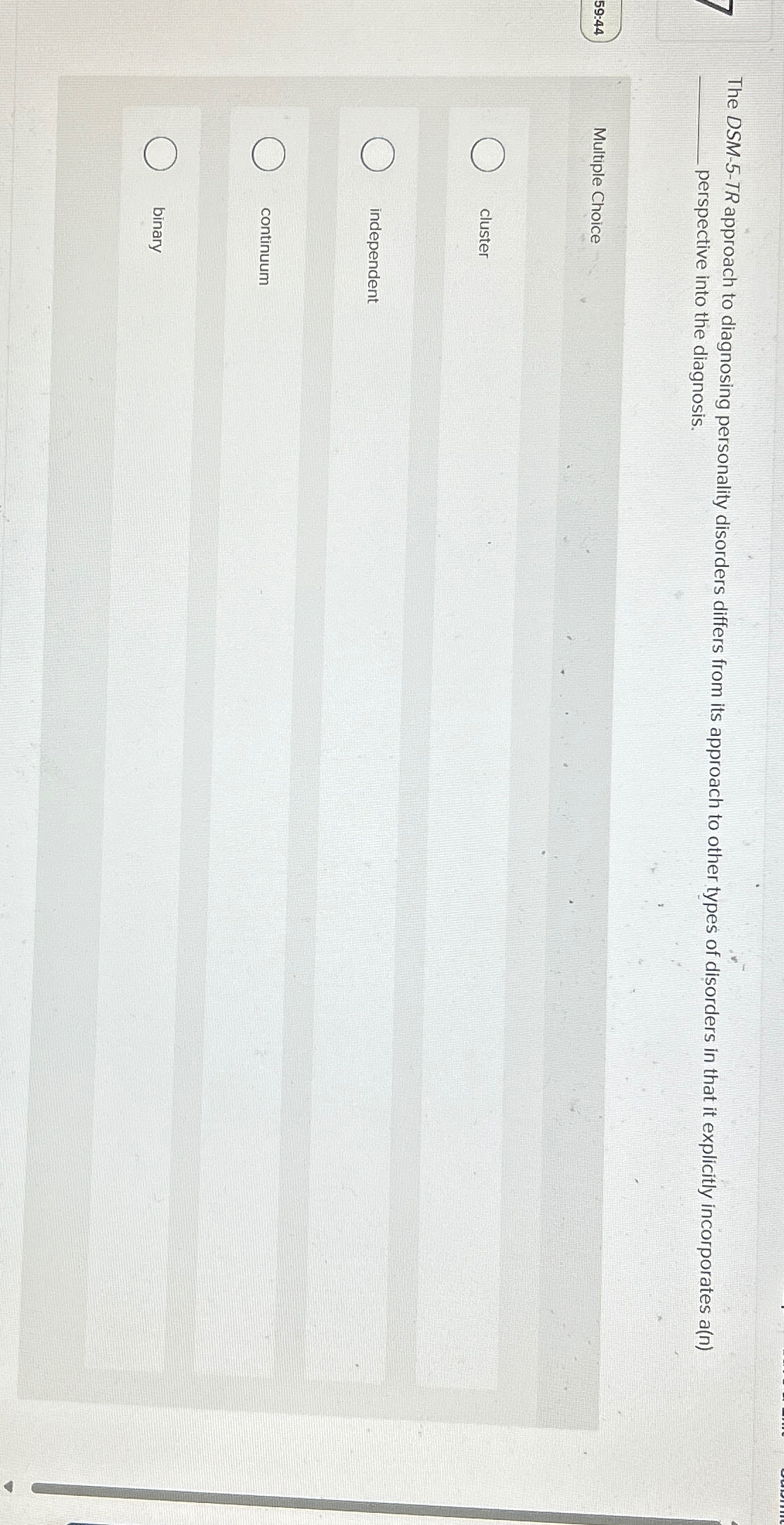 Solved The DSM-5-TR approach to diagnosing personality | Chegg.com