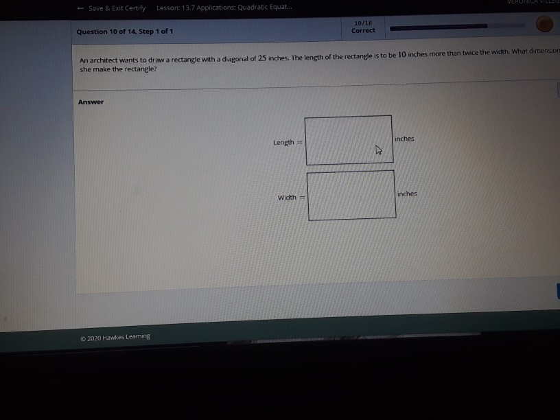 Solved VERUNILA VILLE - Save & Exit Certify Lesson: 13.7 | Chegg.com