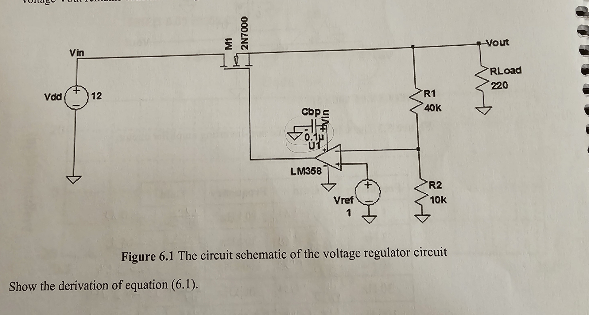 Solved According to the circuit in Fig. 6.1, ﻿the reference | Chegg.com
