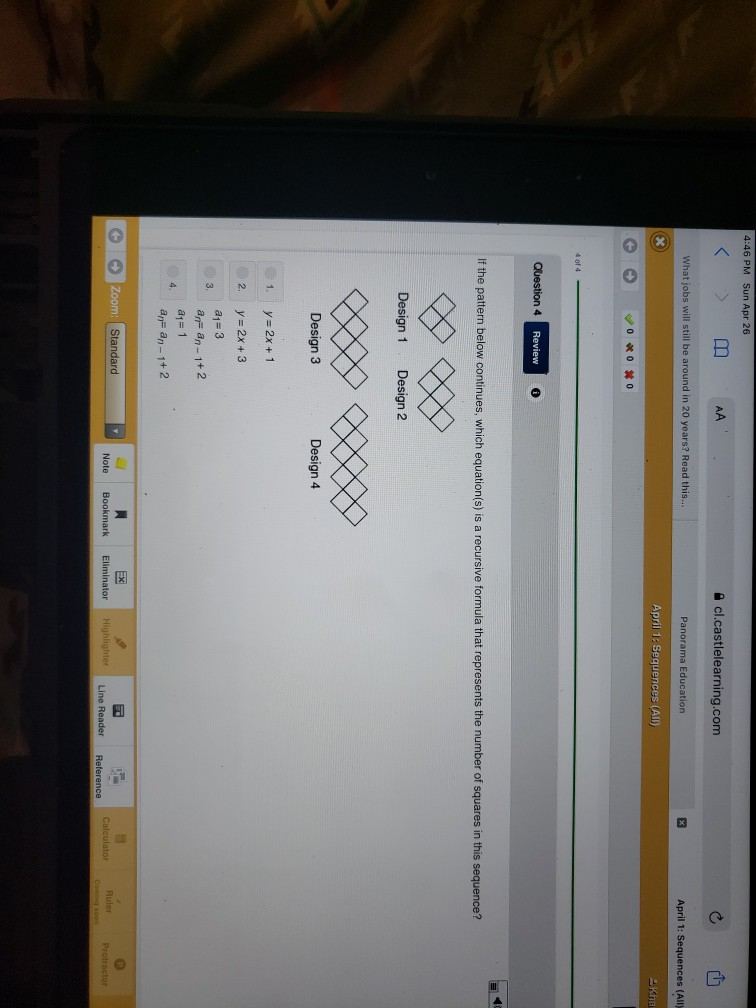 Solved 4:46 PM Sun Apr 26 cl.castlelearning.com What jobs | Chegg.com