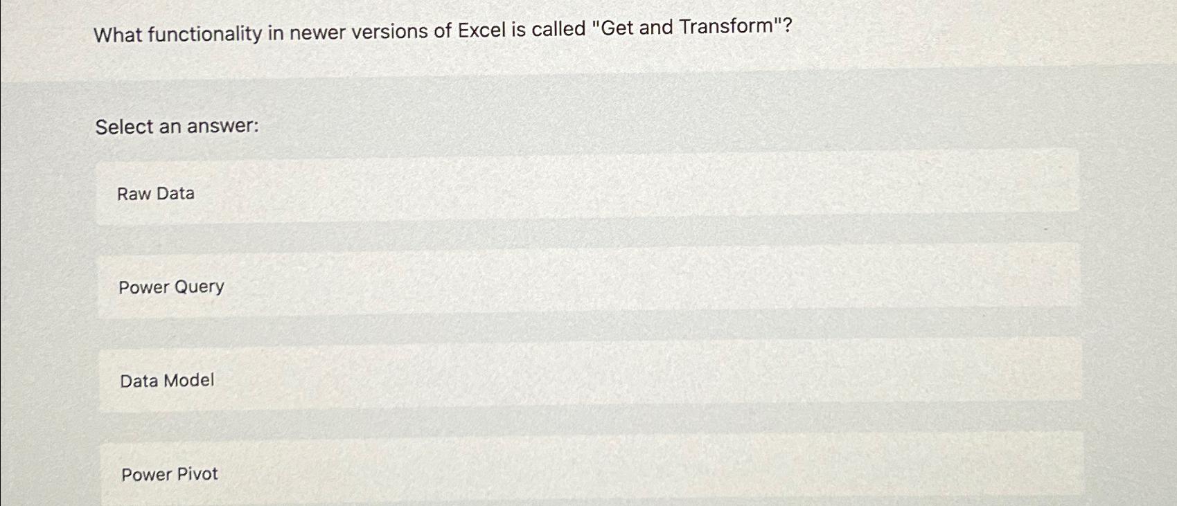Solved What functionality in newer versions of Excel is | Chegg.com