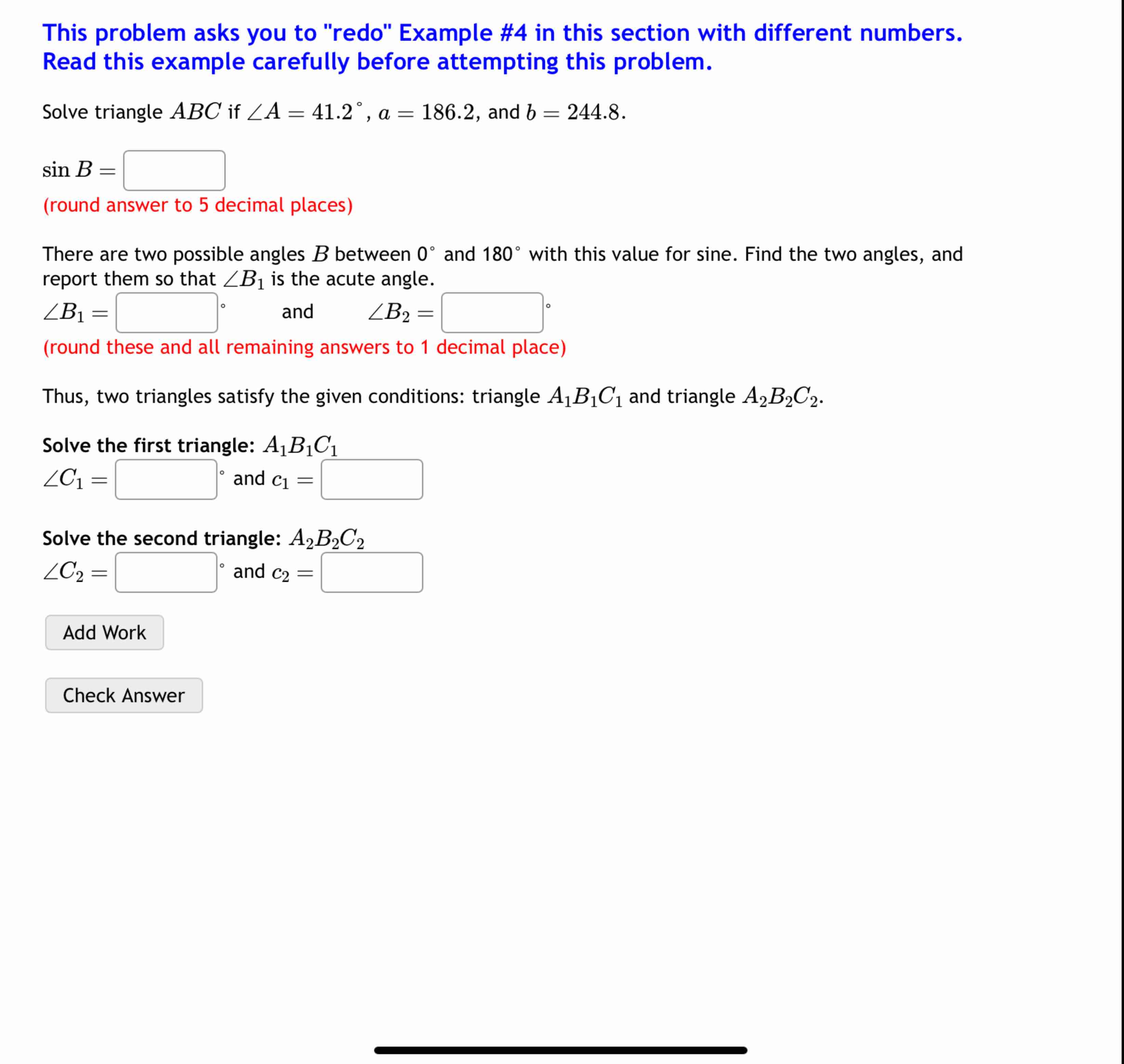 This problem asks you to ﻿"redo" Example #4 in ﻿this | Chegg.com
