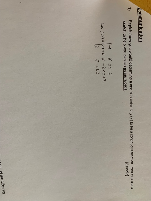 Solved Explain specifically using appropriate mathematical | Chegg.com