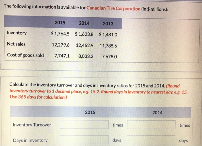 Solved The following information is available for Canadian | Chegg.com