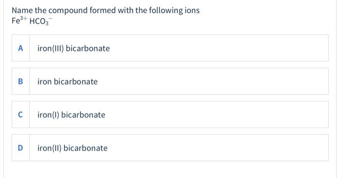 Solved Name the compound formed with the following ions Sn4+ | Chegg.com