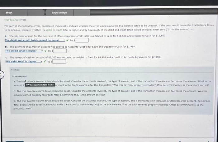 Solved For each of the following errors, considered | Chegg.com