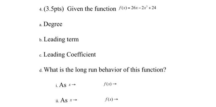 Solved how do I solve for "long run behavior of this | Chegg.com
