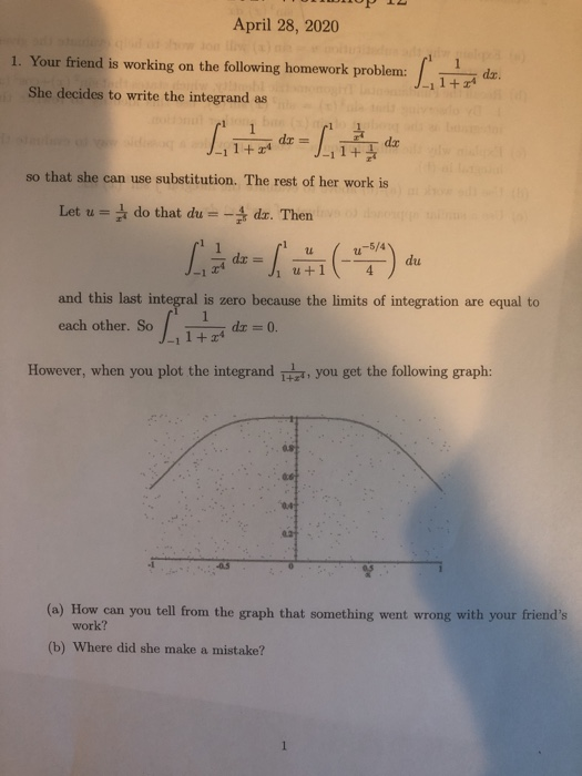 Solved POLTOP 12 April 28, 2020 1. Your friend is working on | Chegg.com