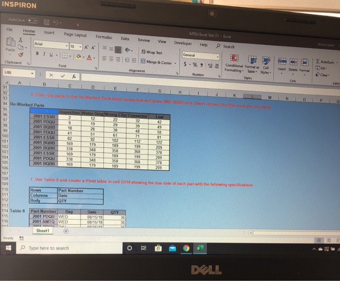 Solved AutoSave & OH File Home 9 Insert : Page Layout | Chegg.com