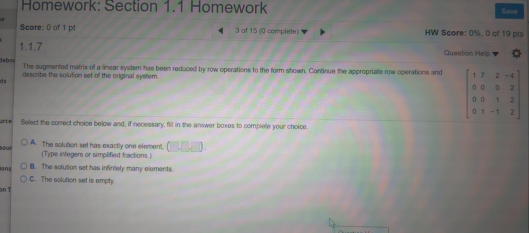 Solved Homework Section 1 1 Homework Save Se Score 0 Of 1