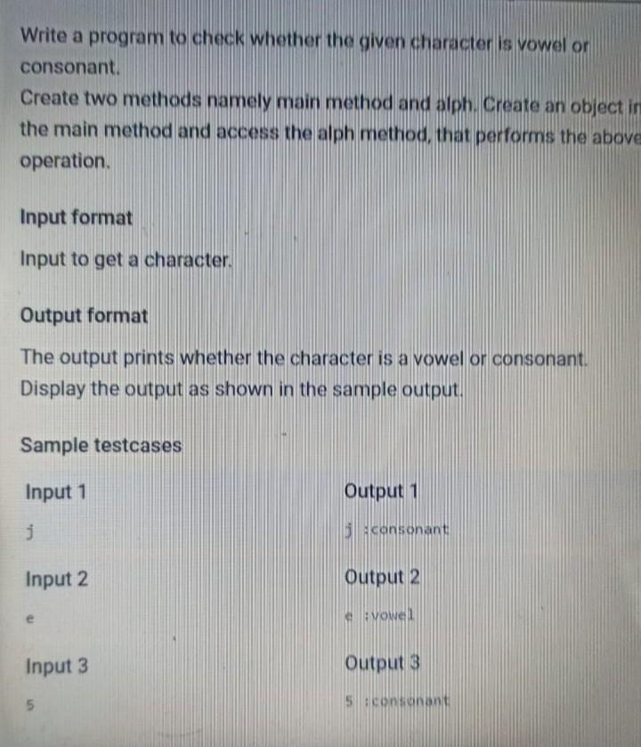 Solved Write a program to check whether the given character | Chegg.com