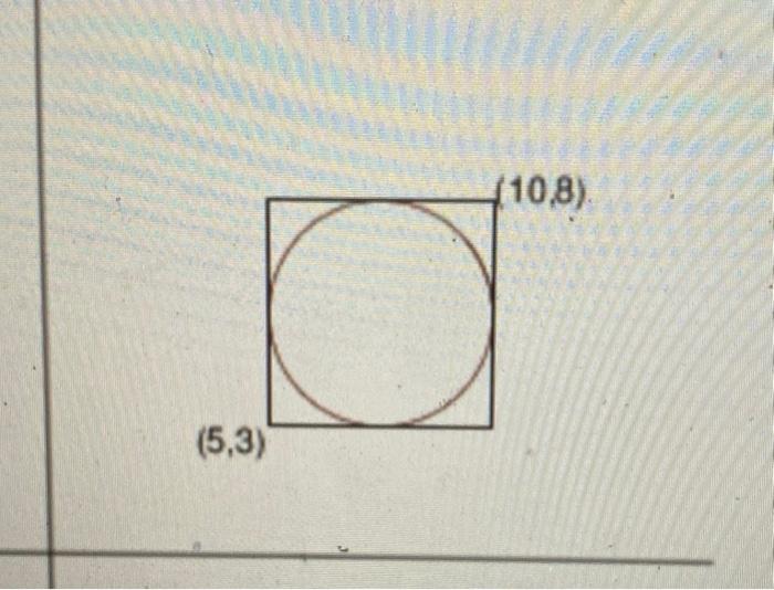 Solved A circle is inscribed in a square as shown below. | Chegg.com