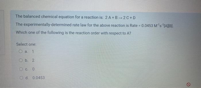 Solved In an experiment, it was discovered that doubling [A] | Chegg.com