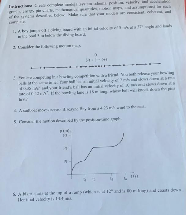 Instructions: Create complete models (system schema, | Chegg.com