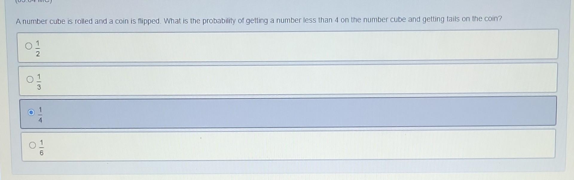 Solved A number cube is rolled and a coin is flipped. What | Chegg.com