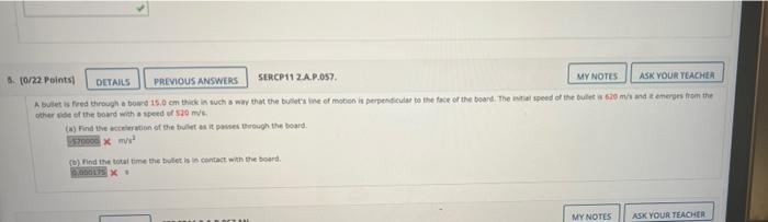Solved My Notes Sercp11 2 A 057 5 10 23 Points Ask Your
